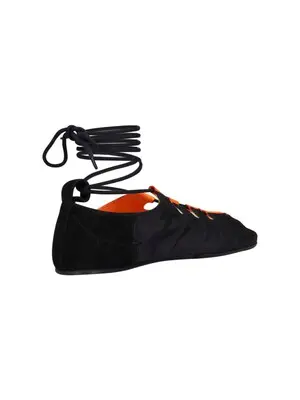 Alaïa Laced Ballerinas