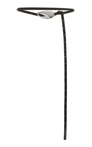 LIZZIE FORTUNATO La Isla Estelle Leather Belt - Black
