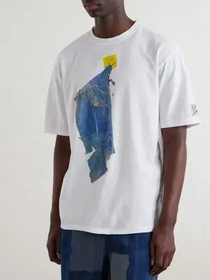 Kapital Printed Cotton-jersey T-shirt