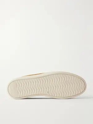 Mulo Suede Slip-on Sneakers - Neutrals