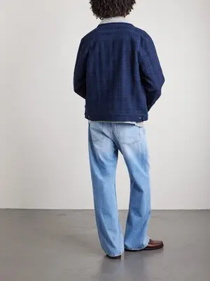Folk Chain Checked Cotton And Wool-blend Jacket