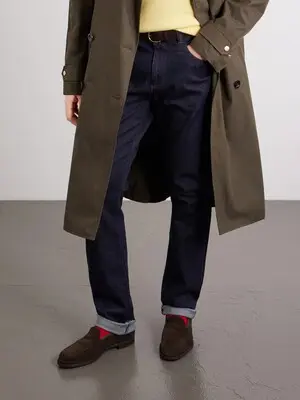 EDWARD GREEN Pimlico Suede Penny Loafers