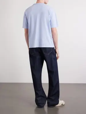 Visvim Jumbo Printed Cotton-jersey T-shirt - Blue