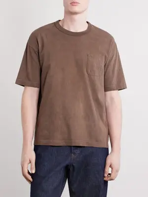 Visvim Cotton-jersey T-shirt - Brown
