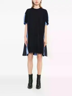 Sacai Poplin X Cotton Knitted Dress