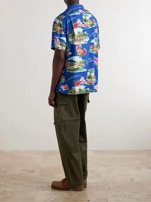 Polo Ralph Lauren Camp-collar Printed Voile Shirt