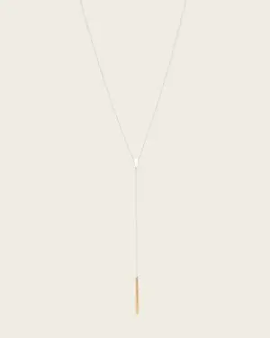 ALLSAINTS Maeve Carabiner Necklace - Silver
