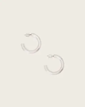 ALLSAINTS Maeve Large Hoop Earrings - Silver