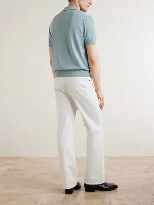 Canali Cotton Polo Shirt - Blue