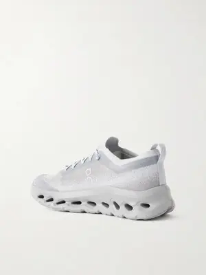 On Cloudtilt Moon Stretch Recycled-knit Sneakers - Gray