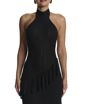 Naked Wardrobe Knit Sleeveless Flare Maxi Dress