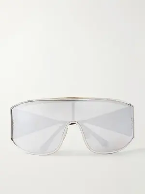 Loewe Speed Shield Mask Metal Sunglasses - Silver