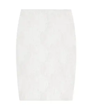 RÓHE Lace Paisley Linen-Blend Midi Skirt