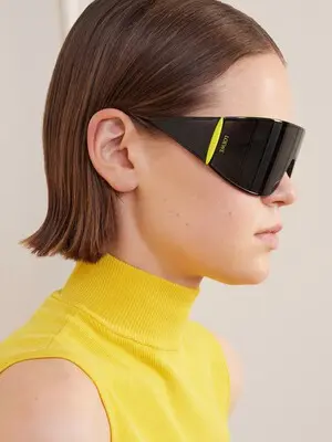 Loewe Speed Shield Mask Metal Sunglasses - Gray