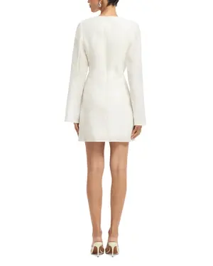 LEO LIN Suzanne Applique Bell Sleeve Mini Dress