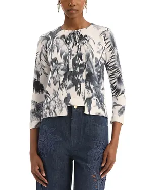 Oscar De La Renta Drop Shoulder Cardigans For Women