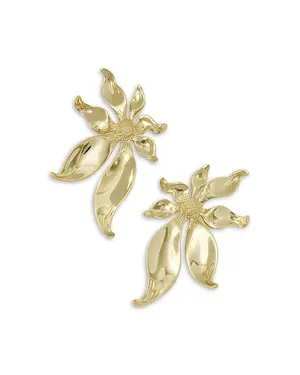 Kendra Scott Anya Flower Statement Earrings - Gold