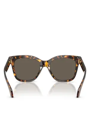 Versace 55mm Square Frame Sunglasses - Brown