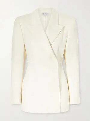Gabriela Hearst Epona Belted Linen Blazer - Neutrals