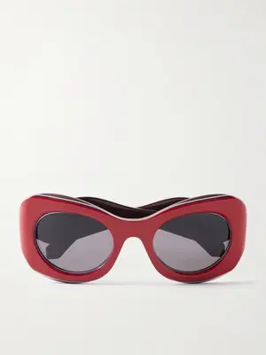 Loewe Paula's Ibiza D-frame Sunglasses - Red