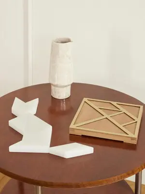 Brunello Cucinelli Wood And Onyx Tangram Game
