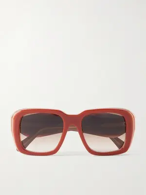 Loewe Paula's Ibiza Square-frame Sunglasses - Red