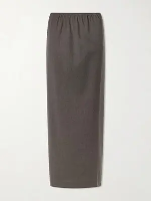 ST. AGNI Wool-blend Maxi Skirt