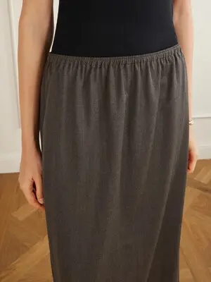 ST. AGNI Wool-blend Maxi Skirt