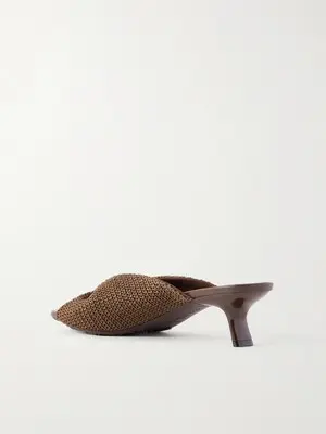 Loewe Paula's Ibiza Pebble Raffia-effect Mules