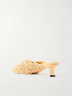 Loewe Paula's Ibiza Pebble Raffia-effect Mules