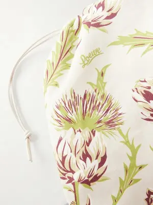 Loewe Floral-print Twill Pouch