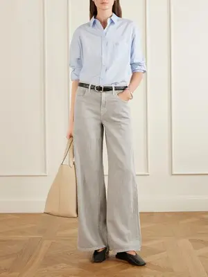 TWP Tiny Dancer Mid-rise Wide-leg Jeans