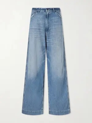 MAISON MARGIELA Distressed Wide-leg Jeans