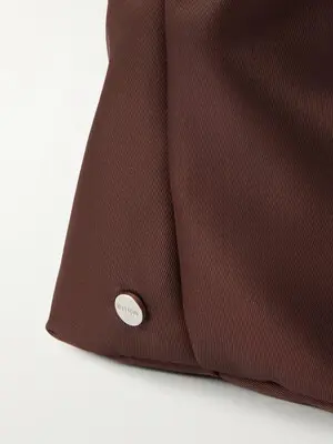 VALESQUE Cami Small Leather-trimmed Nylon-satin Tote