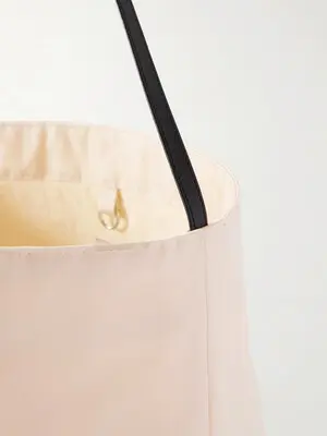 VALESQUE Leather-trimmed Nylon-satin Tote