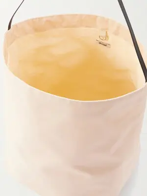 VALESQUE Leather-trimmed Nylon-satin Tote