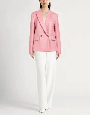FORTE_FORTE Virgin Wool-viscose Blazer - Pink