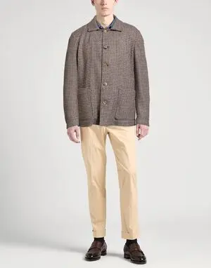 Fedeli Wool, Alpaca Wool, And Nylon Houndstooth Overshirt