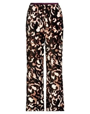 FORTE_FORTE FORTE FORTE Printed Velvet Viscose Polyester Palazzo Pants Purple