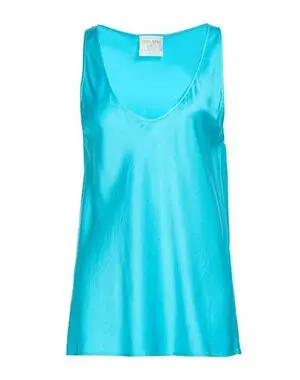 FORTE_FORTE Silk Blend Camisole - Turquoise