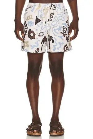 Oas Memento Printed Swim Shorts - Light Multi