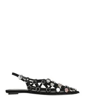 Attico Ballet Flats - Black