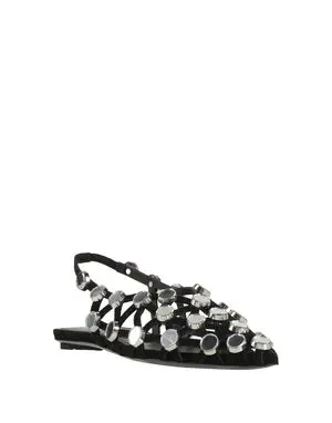 Attico Ballet Flats - Black
