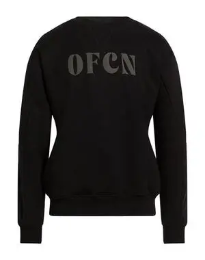 OFFICINA36 Sweatshirt With Logo And Corduroy Trims - Black
