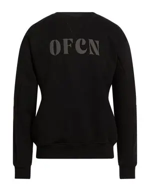 OFFICINA36 Sweatshirt With Logo And Corduroy Trims - Black