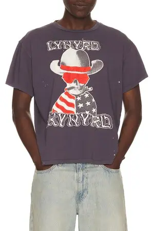 MadeWorn Lynyrd Skynyrd 90's Crew Tee In Blue
