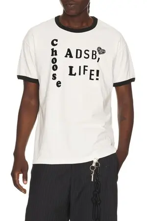 Andersson Bell Essential Adsb Flocking Ringer T-shirt
