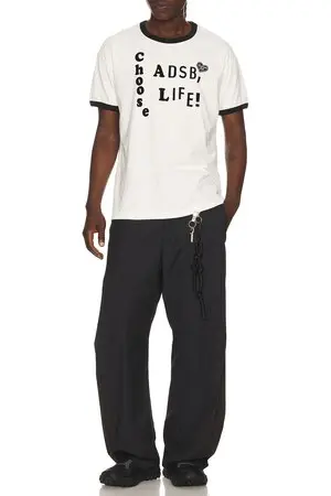 Andersson Bell Essential Adsb Flocking Ringer T-shirt