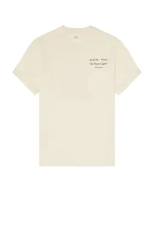 AUSTIN POST X Matt Mccormick Ceremony Of Certainty Stage Pocket Tee In Cream
