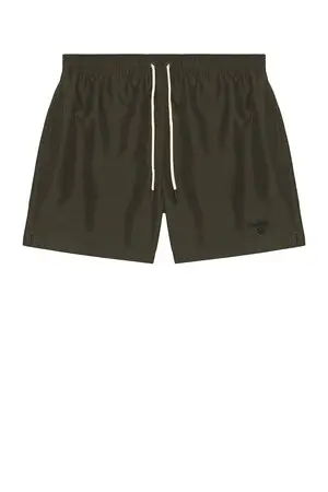 Barbour Water Reactive Tartan Swim Short - Olive